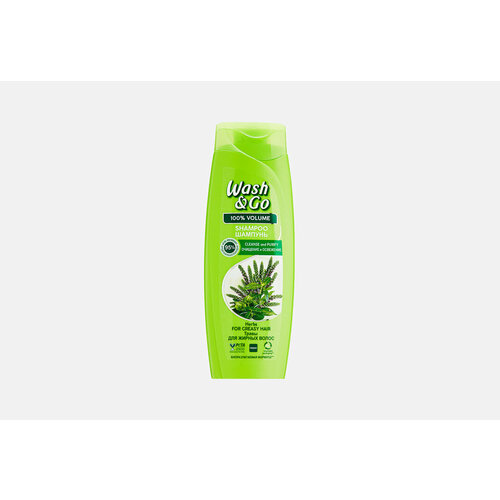 Шампунь для жирной кожи головы Wash & Go, HERBS 360мл