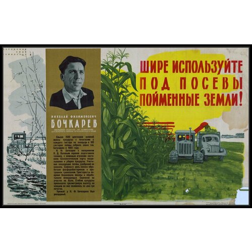 Редкий антиквариат; Плакаты СССР о растениеводстве овощеводстве; Формат А1; Офсетная бумага; Год 1961 г; Высота 143 см.