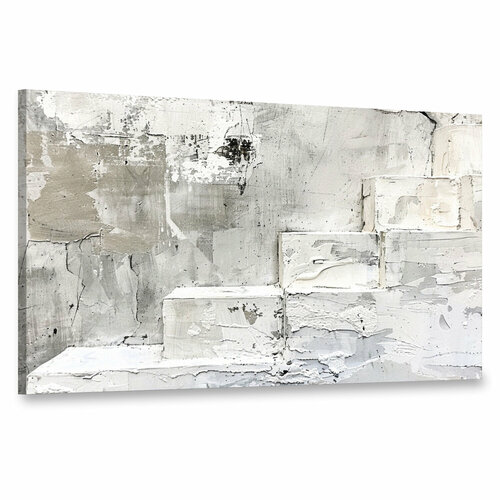 Интерьерная картина 100х60 "Белые ступени"