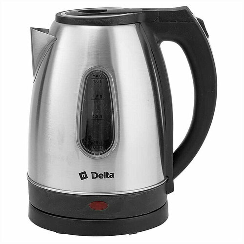 Чайник электрический DELTA DL-1114 серый с черным