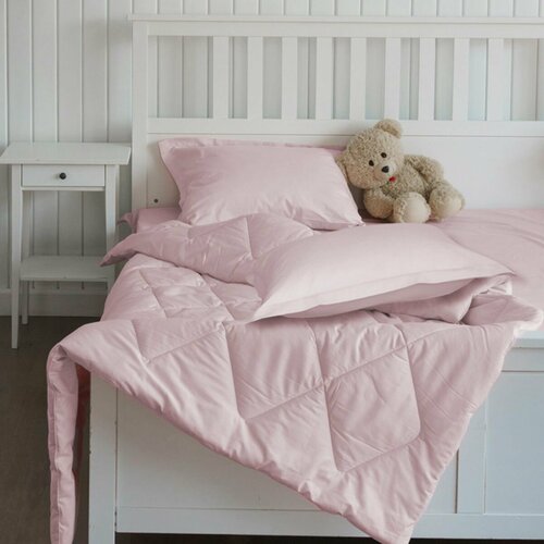 Комплект постельного белья La Prima постельное бельё сатин С одеялом 2 наволочки PINK, размер 140 х 205 см