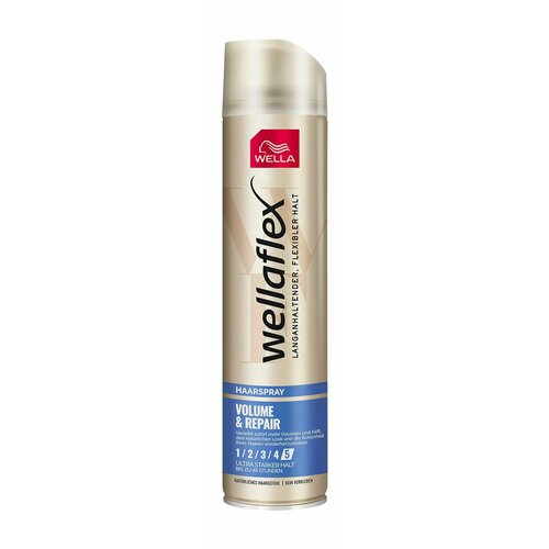 Лак для объемной и подвижной укладки волос / Wella Wellaflex Volume and Repair Haarspray