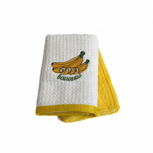 KARVEN Кухонное полотенце Банан цвет: белый, желтый (40х60 см - 2 шт)