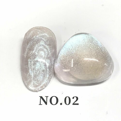Гель-лак KYASSI Sea Salt цвет серебристый №02, перламутровый, 12 мл, 1 шт