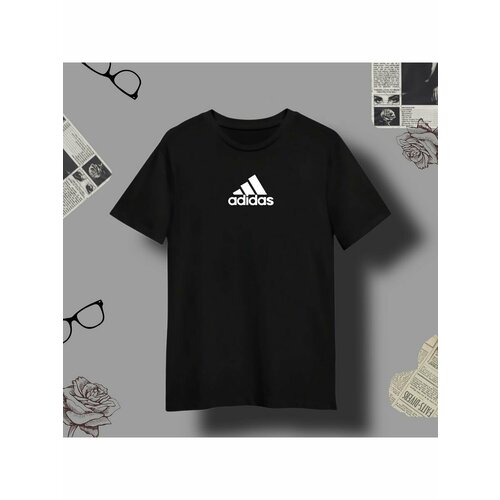 Футболка Адидас adidas, размер 8XL, черный