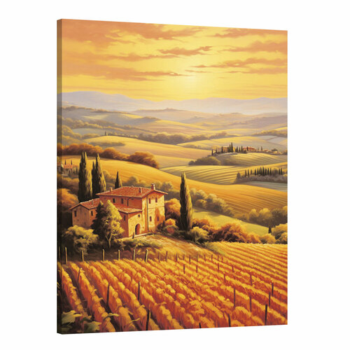Интерьерная картина 50х70 "Итальянский пейзаж"