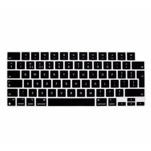 Накладка на клавиатуру с Европейской раскладкой с гравировкой для MacBook Pro 14/16 M1 M2 M3 (Модель: A2992 A2442 A2779 A2485 А2780 A2991) MacBook Air 13/15 M2 M3 2023 2024 (Модель: A2681 A2941 A3113 A3114) 1 шт.