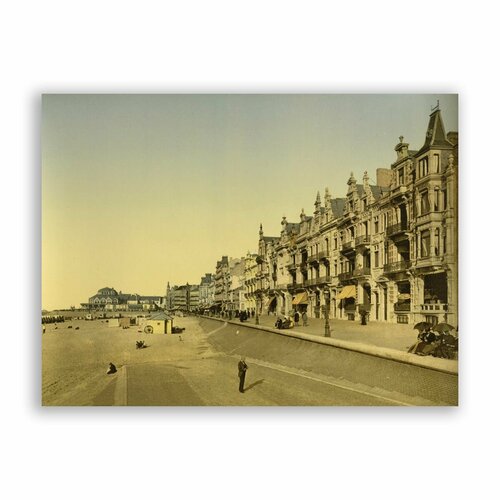 Постер, плакат на бумаге / The embankment and Kursaal, Ostend, Belgium / Размер 60 x 80 см