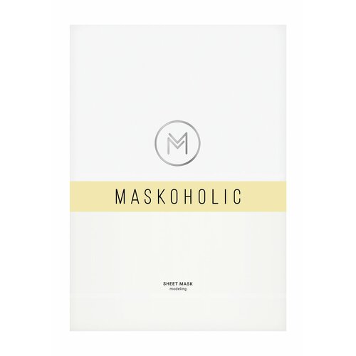 MASKOHOLIC Тканевая лифтинг-маска дя лица и шеи проивоотечная с пептидным комплексом EYE REGENER®, 1 шт.