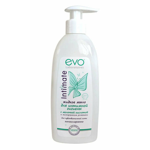 EVO Intimate Жидкое мыло для интимной гигиены с молочной кислотой рН 5,2, 400 мл х 1 шт, бутылка с дозатором