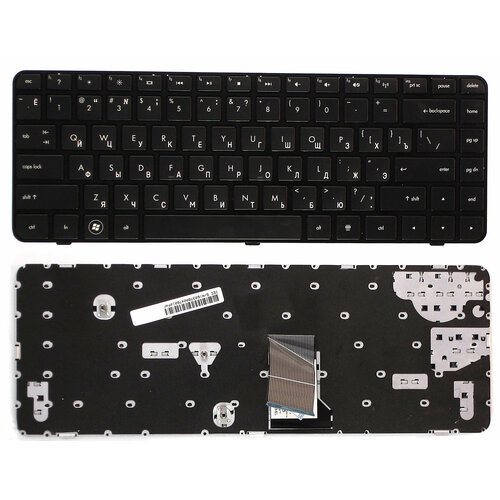Клавиатура для ноутбука HP Pavilion dm4-1360ef черная с рамкой