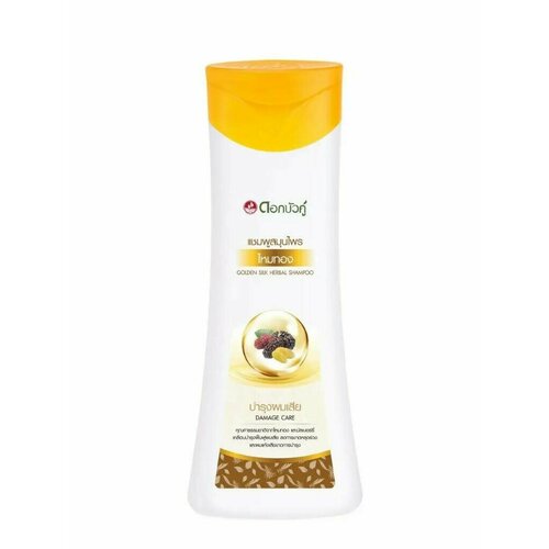 Dok Bu DAMAGE CARE Golden Silk Herbal Shampoo, Twin Lotus (Травяной шампунь для волос золотой шелк, Твин Лотус), 180 мл.