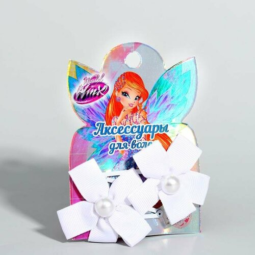 Набор зажимов с цветком, 6 х 7,2 см, 2 шт "Феи", WINX