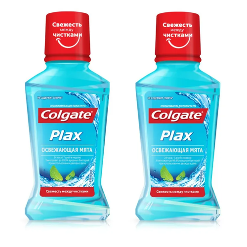 Ополаскиватель для полости рта Colgate Plax, Освежающая мята, 250 мл, 2 шт