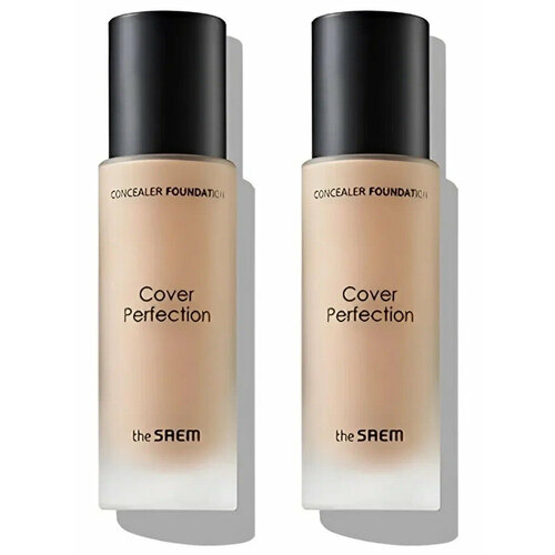 Тональная основа для лица The Saem Cover Perfection, тон 1,5 Natural Beige, 38 гр, 2 шт