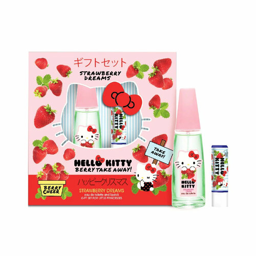 Понти парфюм Gift Set For Little Princesses Strawberry Dreams (Туалетная вода 50 мл edt + Бальзам для губ 4,5 г)