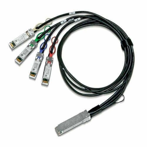 Mellanox Кабель Mellanox MCP7F00-A002R30N Direct Attach Copper Splitter Cable Ethernet 100GbE to 4x25GbE QSFP28 to 4xS to 4xSFP28 2m Colored 30AWG CA-N MCP7F00-A002R30N