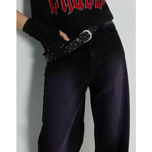 Джинсы  Gloria Jeans, размер 14-16л/164-170, фиолетовый, черный
