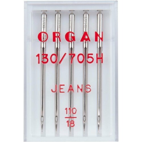Иглы Organ для джинсы №110 5шт. 130/705H