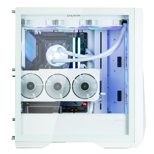 Корпус Zalman Z9 Iceberg MS, EATX, WHITE, WINDOW, 4x3.5", 5x2.5", 2xUSB2.0, 2xUSB3.0, 1xUSB 3.1 Gen2 Type-C, FRONT 3x140mm ARGB, REAR 1x140mm ARGB