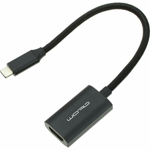 Переходник USB TYPE C 3.1-HDMI(G) Atom, гибкий 0,15м