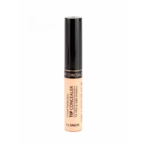 Консилер 01, 6.5 гр, Cover Perfection Tip Concealer 01. Clear Beige, THE SAEM