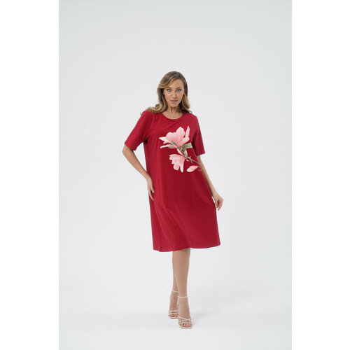 Платье Modno.ru, размер 54-56, бордовый