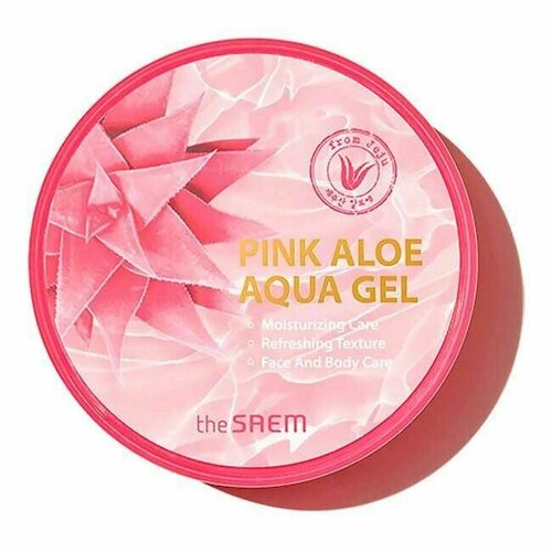 THE SAEM Гель для лица и тела универсальный Pink Aloe Aqua Gel, 300 мл