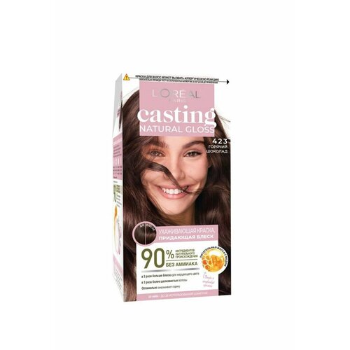 LOREAL Casting Natural Gloss Краска для волос тон 423 Горячий шоколад