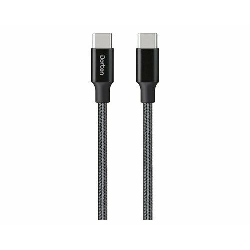 Кабель usb Dorten USB-C to USB-C PD Charging Cable Metallic Series 2m Black