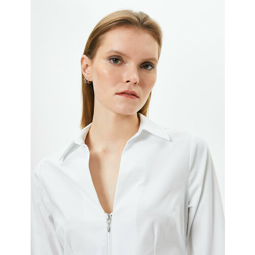 Рубашка  KOTON, размер 36, белый