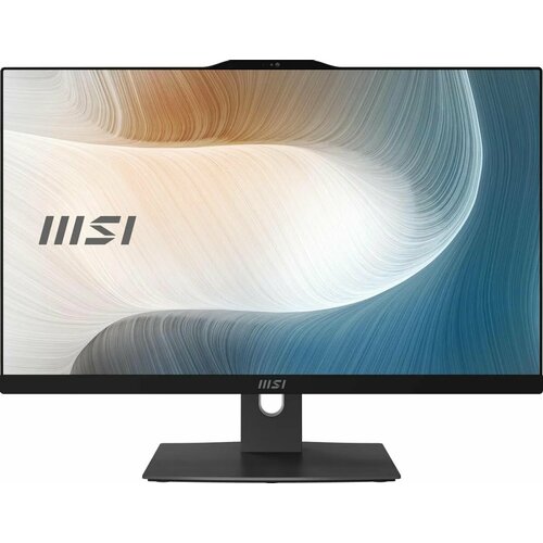 Моноблок MSI Modern AM242P 12M-668XRU 23.8" Full HD i7 1260P (2.1) 16Gb SSD512Gb Iris Xe noOS GbitEth WiFi BT 120W клавиатура мышь Cam черный 1920x1080