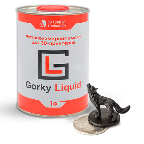 Фотополимерная смола Gorky Liquid Reactive Чёрный (1000 гр)