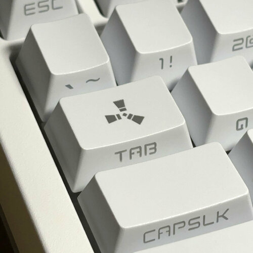 TAB Кейкап Rust для механической клавиатуры – (белый, 1,5u, OEM R3)