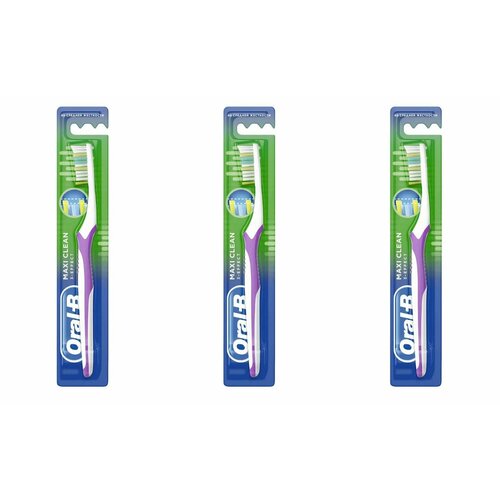 Oral-B Зубная щетка 3 Effect Maxi Clean, 40 средняя, 3шт
