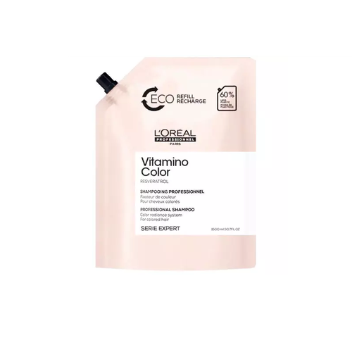 Шампунь L'Oreal Professionnel Vitamino Color Vitamino Color Resveratrol Shampoo, Шампунь для окрашенных волос с ресвиратролом, 1500 мл ЭКО формат REFILL