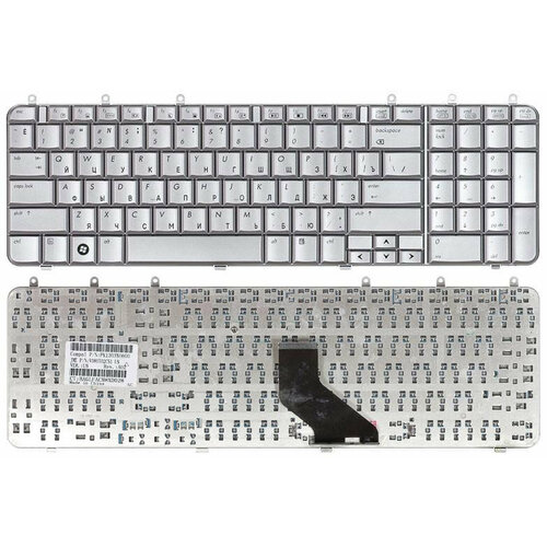 Клавиатура для ноутбука HP Pavilion dv7-1027tx серебристая