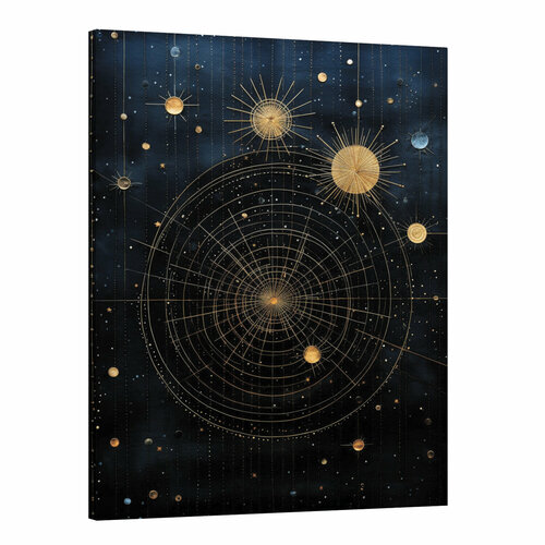 Интерьерная картина 50х70 "Волшебство астрономии"