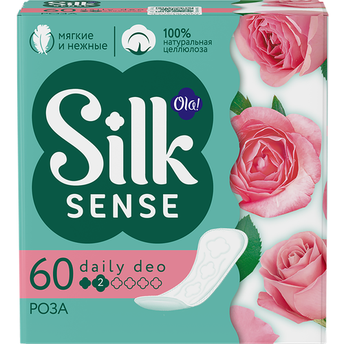 Прокладки ежедневные OLA! Silk Sense Daily Deo Бархатная роза, 60шт