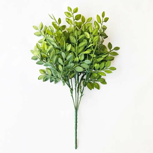 Искусственное растение Куст эвкалипта 36x22 см пластик цвет зеленый