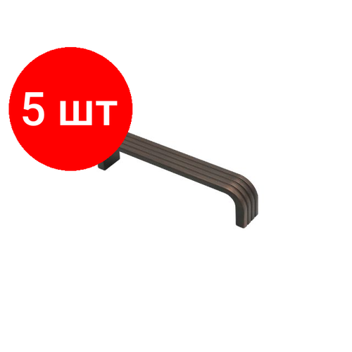Комплект 5 штук, Ручка-скоба h94-96, медь полированная STARFIX (SMF-10764)