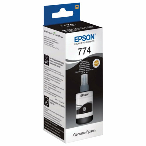 Чернила EPSON 774 (T7741) для СНПЧ Epson M100/M105/M200, черные, оригинальные, C13T77414A