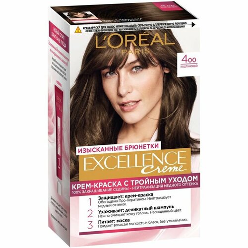 Крем-краска для волос L'Oreal Paris Excellence Creme каштановый 400