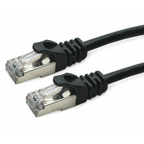 Патч-корд FTP Cablexpert кат.6, 1м, литой, многожильный (чёрный)