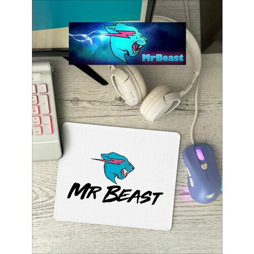 Коврик для мыши MrBeast | Мистер Бист компьютерный