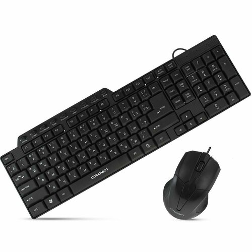 Комплект мышь и клавиатура проводная CMMK-520B, черный