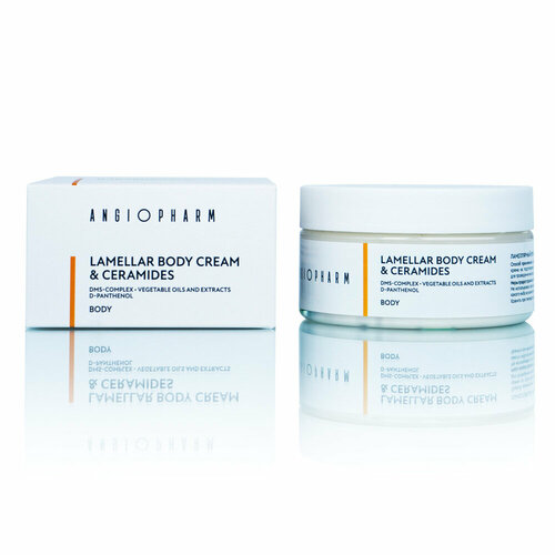 Ламеллярный крем с церамидами для тела Ангиофарм Angiopharm Lamellar body cream ceramides 200ml