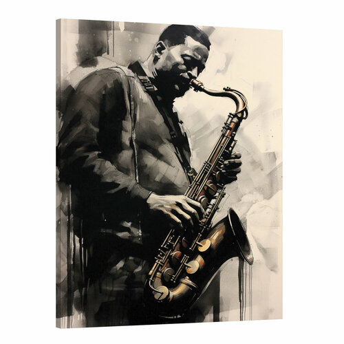 Интерьерная картина 50х70 "Саксофонист"