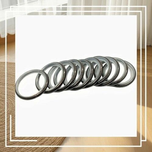 Бесшумные металлические кольца для карниза вилма галерея D19 (5*10шт) Шоколад