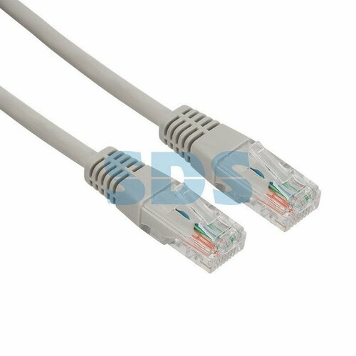 Шнур коммутационный, патч-корд U/UTP RJ45-RJ45, CAT 5e, ZH нг(А)-HF, серый, 3м REXANT, цена за 1 шт